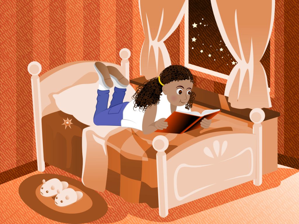 Bedtime Story Dad Clipart