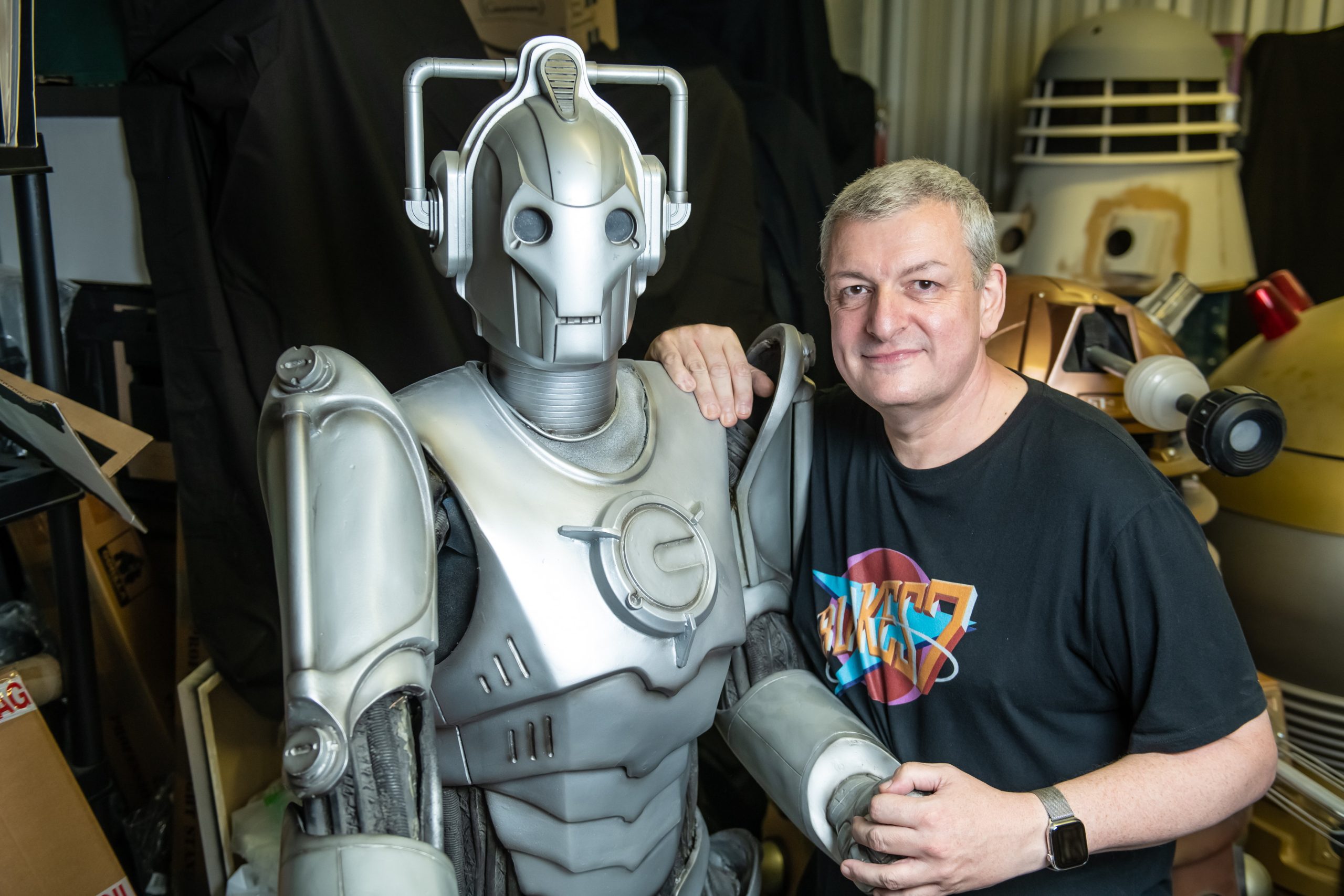 'Doctor Who' fanatic shows off collection from across the decades