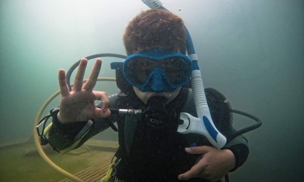 12-year-old boy becomes youngest scuba diving master